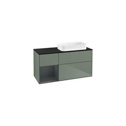 Villeroy & Boch V&B Waschtischunterschrank Finion 120x60 cm, Rg l md bl. m Lac, Oli. m Lac ; Villeroy & Boch (F682HGGM)