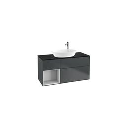 Villeroy & Boch V&B Waschtischunterschrank Finion 120cm, Pl b m, Rg w m Lac, md bl. m Lac ; Villeroy & Boch (F942MTHG)
