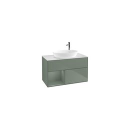 Villeroy & Boch V&B Waschtischunterschrank Finion 100, Pl w m, Reg Oli. m Lac, Oli. m Lac ; Villeroy & Boch (F891GMGM)