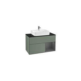 Villeroy & Boch V&B Waschtischunterschrank Wandbeleuchtung Finion 100, Pl b m, Rg r Anthrac. m, Oli. m Lac ; Villeroy & Boch (G122GKGM)