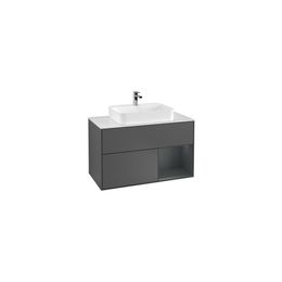 Villeroy & Boch V&B Waschtischunterschrank Wandbeleuchtung Finion 100, Pl w m, Rg r md b m Lac, Anthrac. m ; Villeroy & Boch (G371HGGK)