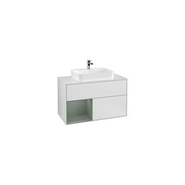 Villeroy & Boch V&B Waschtischunterschrank Wandbeleuchtung Finion 100, Pl w m, Rg li Oli. m Lac, wh. m Lac ; Villeroy & Boch (G361GMMT)