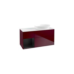 Villeroy & Boch V&B Waschtischunterschrank Finion 120cm, Pl wh. m, Reg bla m Lac, Peo m ; Villeroy & Boch (FA41PDHB)