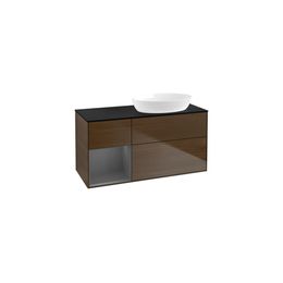 Villeroy & Boch V&B Waschtischunterschrank Finion 120cm, Pl b m, Rg A m Lac, wal ven ; Villeroy & Boch (FA42GKGN)