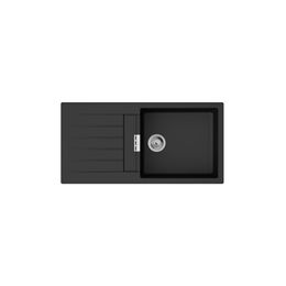Hansgrohe Einbausp&uuml;le S520 m Tropffl, 980x480mm, 1 Beck., gsw (43358170)