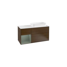 Villeroy & Boch V&B Waschtischunterschrank Finion 120cm, Pl w m, Rg li Oli. m Lac, wal ven ; Villeroy & Boch (F271GMGN)