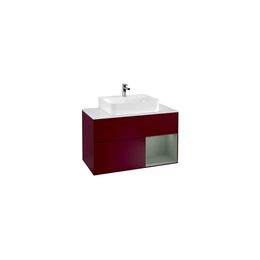 Villeroy & Boch V&B Waschtischunterschrank Wandbeleuchtung Finion 100, Pl wh. m, Reg re Oli. m Lac, Peo m ; Villeroy & Boch (G121GMHB)