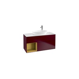 Villeroy & Boch V&B Waschtischunterschrank Finion 120cm, Pl wh. m, Reg gol m Lac, Peo m ; Villeroy & Boch (F941HFHB)