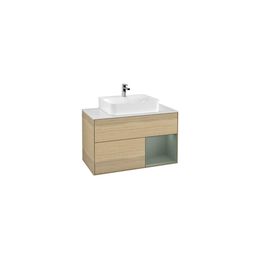 Villeroy & Boch V&B Waschtischunterschrank Wandbeleuchtung Finion 100, Pl wh. m, Reg re Oli. m Lac, Oa ven ; Villeroy & Boch (G121GMPC)