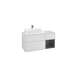 Villeroy & Boch V&B Waschtischunterschrank Wandbeleuchtung Finion 120cm, Pl w m, Rg l md b m La, wh. m Lac ; Villeroy & Boch (G151HGMT)