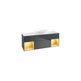 Villeroy & Boch V&B Waschtischunterschrank Finion 160cm, Pl w m, Rg g m Lac, md bl. m Lac ; Villeroy & Boch (FD01HFHG)
