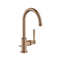 Hansgrohe Waschtisch-Einhebelmischer 210 Axor Montreux A 175mm, m Zugst.Abl.Gar., brush. r gol (16517310)