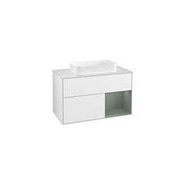 Villeroy & Boch V&B Waschtischunterschrank Abdeckplatte wh. m Finion 100x60,3cm, Rg r Oli. m Lac, glo wh. Lac ; Villeroy & Boch (F251GMGF)