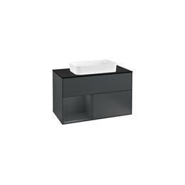 Villeroy & Boch V&B Waschtischunterschrank Abdeckplatte bla m Finion 100x60,3cm, Rg l md b m La, md bl. m Lac ; Villeroy & Boch (F242HGHG)