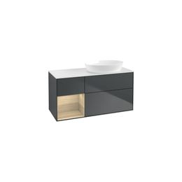 Villeroy & Boch V&B Waschtischunterschrank Finion 120cm, Pl w m, Reg Oa ven, md bl. m Lac ; Villeroy & Boch (FA41PCHG)