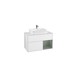 Villeroy & Boch V&B Waschtischunterschrank Wandbeleuchtung Finion 100, Pl w m, Rg r Ol m Lac, glo wh. Lac ; Villeroy & Boch (G121GMGF)