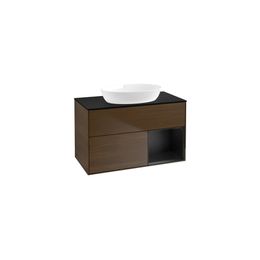 Villeroy & Boch V&B Waschtischunterschrank Finion 100, Pl bla m, Reg bla m Lac, wal ven ; Villeroy & Boch (FA22PDGN)