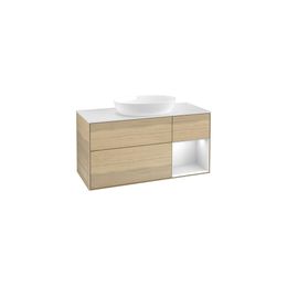 Villeroy & Boch V&B Waschtischunterschrank Finion 120cm, Pl wh. m, Reg wh. m Lac, Oa ven ; Villeroy & Boch (FA71MTPC)