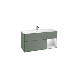 Villeroy & Boch V&B Waschtischunterschrank Wandbeleuchtung Finion 119,6x59,1cm, Rg r wh. m Lac, Oli. m Lac ; Villeroy & Boch (G070MTGM)