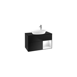 Villeroy & Boch V&B Waschtischunterschrank Finion 100, Pl b m, Reg glo wh. Lac, bla m Lac ; Villeroy & Boch (F902GFPD)