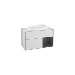 Villeroy & Boch V&B Waschtischunterschrank Abdeckplatte wh. m Finion 100x60,3cm, Rg r md bl. m Lac, wh. m Lac ; Villeroy & Boch (F251HGMT)