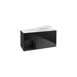 Villeroy & Boch V&B Waschtischunterschrank Finion 120cm, Pl w m, Reg bla m Lac, bla m Lac ; Villeroy & Boch (FA41PDPD)