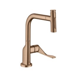 Hansgrohe SPT 230 Se 2jet Axor Citterio m Ausziehbr. und sBox, brushed red gold (39862310)