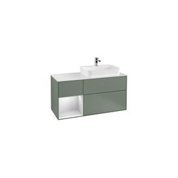 Villeroy & Boch V&B Waschtischunterschrank Finion 120cm, Pl w m, Rg l w m Lac, Oli. m Lac ; Villeroy & Boch (F391MTGM)
