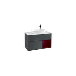 Villeroy & Boch V&B Waschtischunterschrank Finion 100, Pl w m, Reg Peo m Lac, md bl. m Lac ; Villeroy & Boch (F901HBHG)
