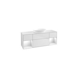 Villeroy & Boch V&B Waschtischunterschrank Finion 160cm, Pl w m, Rg glo wh. Lac, wh. m Lac ; Villeroy & Boch (FD01GFMT)