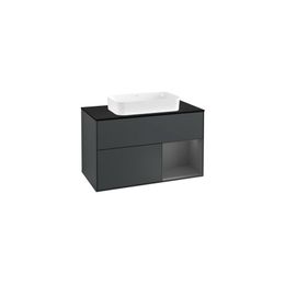 Villeroy & Boch V&B Waschtischunterschrank Abdeckplatte bla m Finion 100x60,3cm, Rg r A m, md bl. m Lac ; Villeroy & Boch (F252GKHG)