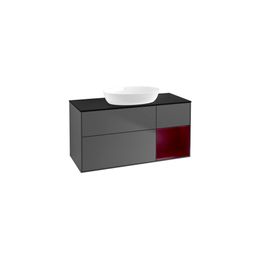 Villeroy & Boch V&B Waschtischunterschrank Finion 120cm, Pl b m, Reg Peo m Lac, Anthrac. m ; Villeroy & Boch (FA72HBGK)