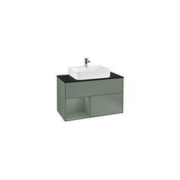 Villeroy & Boch V&B Waschtischunterschrank Wandbeleuchtung Finion 100, Pl b m, Rg l Oli. m Lac, Oli. m Lac ; Villeroy & Boch (G112GMGM)