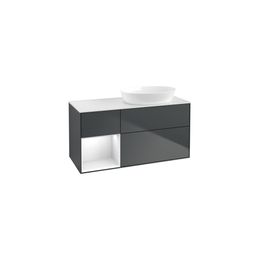 Villeroy & Boch V&B Waschtischunterschrank Finion 120cm, Pl w m, Rg g w Lac, md bl. m Lac ; Villeroy & Boch (FA41GFHG)