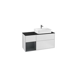 Villeroy & Boch V&B Waschtischunterschrank Wandbeleuchtung Finion 120cm, Pl b m, Rg l md b m La, wh. m Lac ; Villeroy & Boch (G142HGMT)