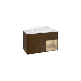 Villeroy & Boch V&B Waschtischunterschrank Wandbeleuchtung Finion 100, Pl wh. m, Reg re Oa ven, wal ven ; Villeroy & Boch (G251PCGN)