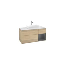 Villeroy & Boch V&B Waschtischunterschrank Finion 120cm, Pl w m, Rg Anthrac. m Lac, Oa ven ; Villeroy & Boch (F831GKPC)