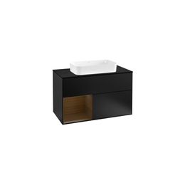 Villeroy & Boch V&B Waschtischunterschrank Abdeckplatte bla m Finion 100x60,3cm, Reg li wal ven, bla m Lac ; Villeroy & Boch (F242GNPD)