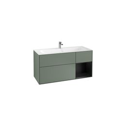 Villeroy & Boch V&B Waschtischunterschrank Wandbeleuchtung Finion 119,6x59,1cm, Rg r bla m Lac, Oli. m Lac ; Villeroy & Boch (G070PDGM)