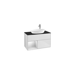 Villeroy & Boch V&B Waschtischunterschrank Finion 100, Pl bla m, Reg wh. m Lac, wh. m Lac ; Villeroy & Boch (F892MTMT)