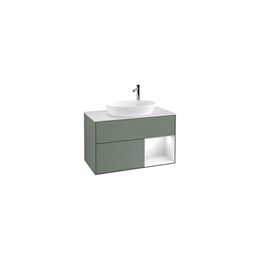 Villeroy & Boch V&B Waschtischunterschrank Finion 100, Pl w m, Reg glo wh. Lac, Oli. m Lac ; Villeroy & Boch (F901GFGM)
