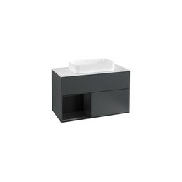 Villeroy & Boch V&B Waschtischunterschrank Wandbeleuchtung Finion 100, Pl w m, Rg l b m Lac, md bl. m Lac ; Villeroy & Boch (G241PDHG)