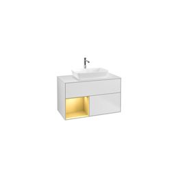 Villeroy & Boch V&B Waschtischunterschrank Finion 100, Pl wh. m, Reg gol m Lac, wh. m Lac ; Villeroy & Boch (F771HFMT)