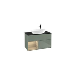 Villeroy & Boch V&B Waschtischunterschrank Finion 100, Pl bla m, Reg Oa ven, Oli. m Lac ; Villeroy & Boch (F892PCGM)