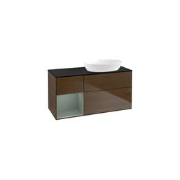 Villeroy & Boch V&B Waschtischunterschrank Finion 120cm, Pl bla m, Reg Oli. m Lac, wal ven ; Villeroy & Boch (FA42GMGN)