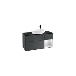 Villeroy & Boch V&B Waschtischunterschrank Finion 120cm, Pl b m, Rg w m Lac, md bl. m Lac ; Villeroy & Boch (F952MTHG)