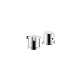 Hansgrohe Fertigset Axor Citterio E 2-L-BW-Rand-Arm., mit Thermostat, chrom (36412000)