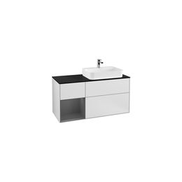 Villeroy & Boch V&B Waschtischunterschrank Wandbeleuchtung Finion 120cm, Pl b m, Rg l A m, wh. m Lac ; Villeroy & Boch (G392GKMT)
