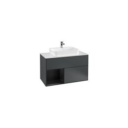 Villeroy & Boch V&B Waschtischunterschrank Wandbeleuchtung Finion 100, Pl w m, Rg l b m Lac, md bl. m Lac ; Villeroy & Boch (G361PDHG)