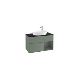 Villeroy & Boch V&B Waschtischunterschrank Finion 100, Pl b m, Rg A m Lac, Oli. m Lac ; Villeroy & Boch (F902GKGM)